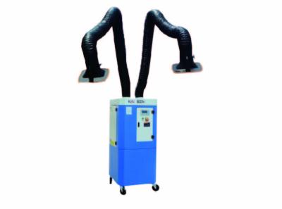 China Self Cleaning Mobile Fume Extractor With 2 Pcs 3m Arms PLC Smart Control for sale