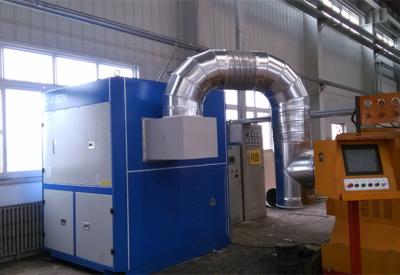 China Multi-station welding fume ventilation unit system with cleanable spark intercept net for sale