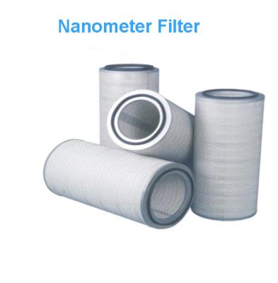China Nanometer Filer Medium Dust Filter Cartridge , 0.5μM Precision Nano Filter Cartridge for sale
