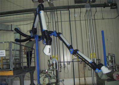 China Reliable Steel Welding Exhaust Arms , Adjustable Blast Gate Dust Extraction Arm for sale