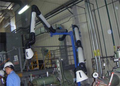 China White Color Welding Exhaust Arms , Dust Extraction Arm For Welding Fume Disposal for sale