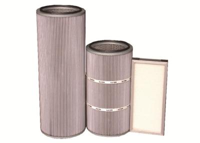 China Glass Fiber Medium HEPA Cartridge Filter For Oily / Glutinous Fume Dust for sale