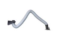 China Black / Grey Welding Extraction Arm , Persistent Tightness Flexible Exhaust Arm for sale