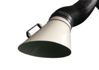 China Smoke Absorb Fume Extraction Arms White Color With Fixing Bracket for sale