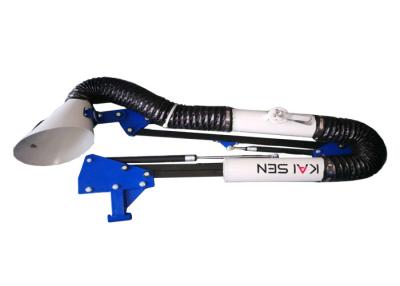 China Small Diameter 100 Mm Flexible Extraction Arm Carbon Steeled With Damper for sale