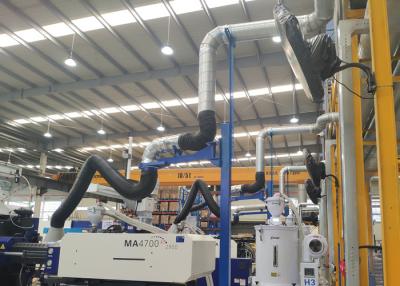 China Self - Supporting Fume Extraction Arms Metal Hood 4 meters With Blast Gate for sale