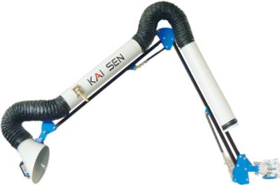 China Flexible Welding Extraction Arm , Fume Exhaust Arm Different Size With Fixing Bracket for sale