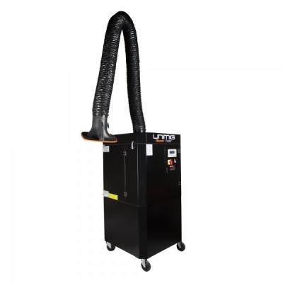 China DN160 3M Length Arm Full Auto Cleaning Mobile Fume Extractor Polyester Filter Welding Smoke Purifier for sale