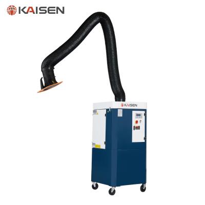 China Large Sucking Force Mobile Fume Extractor Auto Cleaning Fume And Dust Filtration Unit for sale