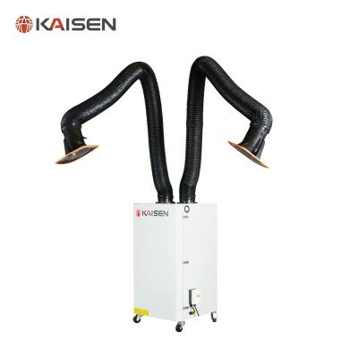 China Easy Operation Industrial Fume Extractor Double Arms Excellent Filter for sale