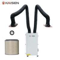 China Double Arms Industrial Dust Extractor , Mobile Welding Fume Extraction Units for sale