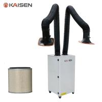 China Double Arms Industrial Fume Extractor Air Filtration System With HEPA Filter Cartridge for sale