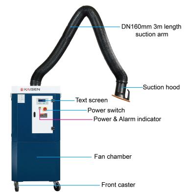 China Durable Welding Extraction Units / Mobile Soldering Extraction System Corrosion Resistant for sale