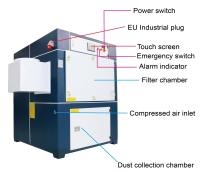 China Surfacing Large Fume Extractor Filter Cartridge Central Dust Collector for sale