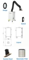 China 1000m³/h Filtering 15㎡ 0.75kW welding fume collector for sale