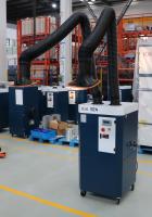 China Double Flexible Suction Arm Welding Dust Collector for sale