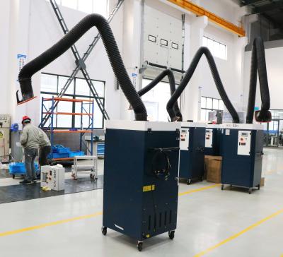 China Mobile Welding 1500m3/H PLC Laser Fume Extractor for sale