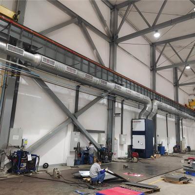 China 5500m3/H Central Dust Collector Polyester Fume Filtration System Self Diagnostic for sale