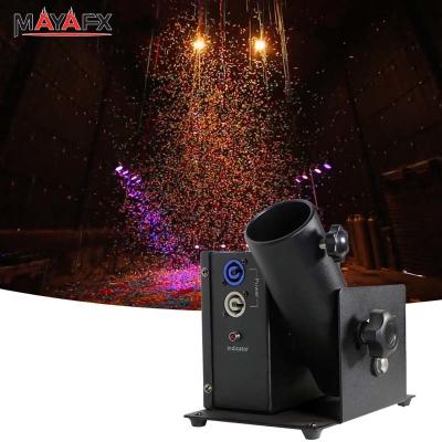 China Electric Confetti Launcher DMX512 Control 6-8m Height Quad-Shot for Weddings Events for sale