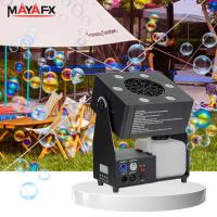 China Dual Bubble Blaster Machine 180 Degree Adjustable Angle 12m High Bubbles Quad Color LED Lights for Events for sale