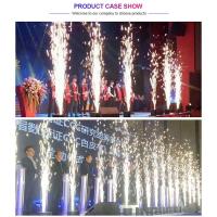 China Sparkler Flash Fountain Waterfall Confetti Machine DMX512 Control 2-5m Spray Height Eco-Friendly Metal Powder Stage Performances for sale