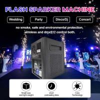 China Sparkler Flash Fountain Waterfall Confetti Machine DMX512 Control 2-5m Spray Height Eco-Friendly Metal Powder Stage Performances for sale