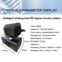 China 2000W Moving Head Snow Machine 90 Degree Angle 5L Tank for DJ Events for sale