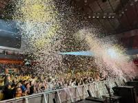 China Mini Streamer Confetti Cannon 14m Height 60W DMX512 for Events Stage Effects for sale