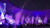 China 60W Electric Control Confetti Cannon 6-8m Height Compact Portable Stage Effect Confetti Blaster for sale