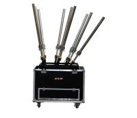 China 9 Tube Confetti Cannon DMX Control Adjustable Angle for Stage Concert Events for sale