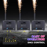 China Professional Wedding Cold Spark Machine Remote DMX Instantspray Fireworks Machine CE RoHS Reliable Factory Support for Concerts for sale
