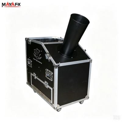 China Maya Stage Confetti Special Effect Outdoor/Indoor Paper Confetti Cannon Machine Blaster 12-15m Spray Height DMX512 Control for sale