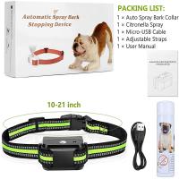 China Outdoor Remote Control Dog Training Collars Rechargeable Dog Bark Training Collar for sale
