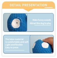China Interactive Dog Chewing Toy Eco Friendly Latex Pet Squeak Bite Toys for sale