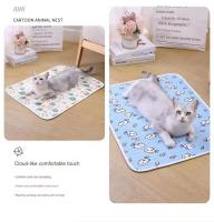China Summer Pet Cooling Mat Latex Pad Cat Dog Sleeping Kennel Ice Silk Cooling Pad for sale