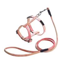 China Nylon Dog Collar Harness And Leash Set Adjustable Reflective Harness Pet Mesh Vest for sale