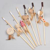 China Linen Feather Pet Training Products Interactive Cat Toy Teaser Multiple styles for sale
