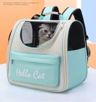 China Breathable Side Large Space Pet Carrier Bag Portable Cat Dog Pet Outing Bag for sale