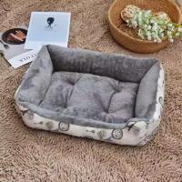 China Textured Wave Pet Sofa Bed Hand Wash Rectangle Large Dog Nest for sale