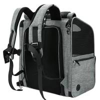 China Expandable Pet Carrier Bag Airline Approved Pet Travel Carrier Backpack For Hiking for sale