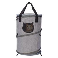 China Foldable Travel Pet Carrier Bag Tunnel Toy Pet Carrier Handbag 3 In 1 Cat Tunnel Carrier for sale