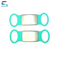 China Personalized ID Pet Tag Stainless Steel Slide On Engraved Dog Collar Name Tags for sale