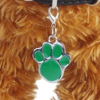 China Stainless Steel Pet Tag Paw Shape Dog Identity Tags Collar Accessory Pendant for sale