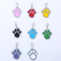 China Stainless Steel Pet Tag Paw Shape Dog Identity Tags Collar Accessory Pendant for sale