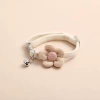 China Adjustable Cute Pet Accessories Cartoon Flower Dog Collar Pet Dog Training Collar for sale