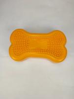 China PVC Inflatable Pet Training Products Cartoon Dog Disc Dog Bone Toy For Balance Training for sale