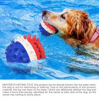 China Molar Teeth Resistant Suction Cup Dog Tug Toy TPR Dog Training Squeaky Dog Chew Toy Ball for sale
