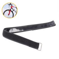 China Reusable Nylon Hook Loop Band Adjustable Fastening Cable Tie Wraps With Metal Buckle for sale
