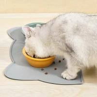 China Waterproof Silicone Pet Feeding Mat Floor Non Skid Pet Feeding Placemat For Cat Dog for sale
