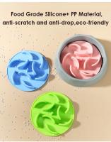 China Foldable Silicone Pet Food And Water Bowl Collapsible Travel Slow Feeder Dog Bowl for sale